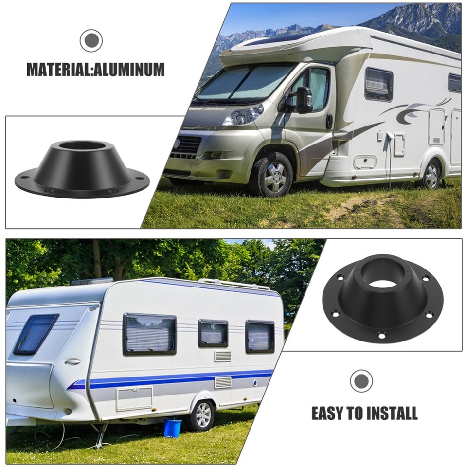 Rv Table Mount Camper Aluminum Pedestal Base Leg Mounting Plates | eBay