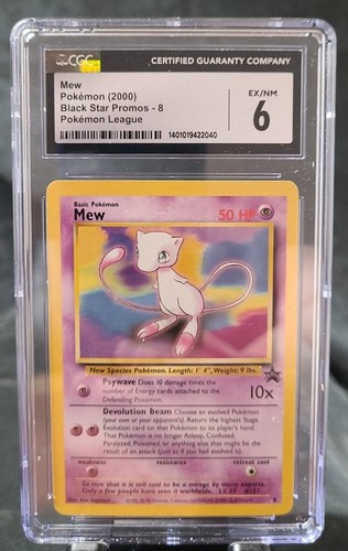 Pokémon TCG Mew Black Star Promo #8 CGC 6 EX/NM | eBay