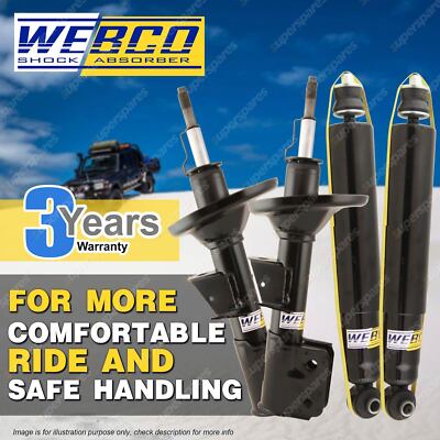 Front + Rear Webco HD Elite Shock Absorber for VOLVO S60 2.4i 2.4T T5 2 ...