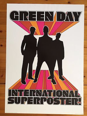 GREEN DAY, INTERNATIONAL SUPERPOSTER, AUTHENTIC, LICENSED 2002 POSTER ...