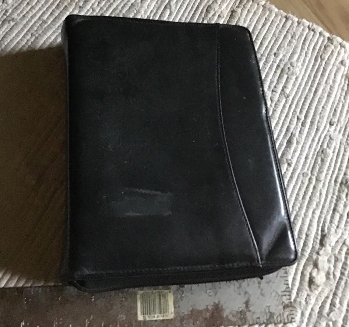 Day Runner Leather Zipper Planner Binder | eBay