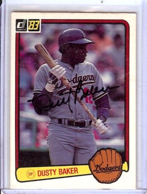 Dusty Baker 1983 Donruss Hand Signed Autograph Dodgers #462 JSA AH03578 | eBay