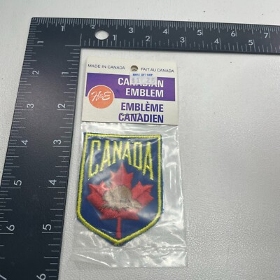 In Package Canada MAPLE LEAF FLAG w/ A BEAVER ON IT Patch 28FF | eBay