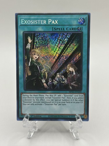🔥Yugioh TCG-Exosister Pax-MP23-EN260-Prismatic Secret Rare-1st Edition ...
