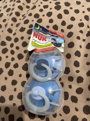 NUK Signature night Baby Dummies 6-18 Mths Bnip (Acc402) | eBay Australia