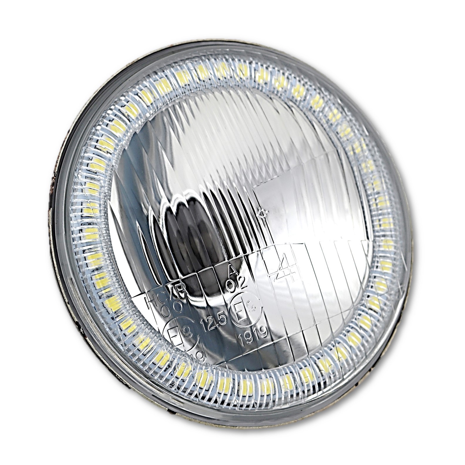 5-3/4" H5006 H5001 Stock SMD White LED Halo Halogen H4 Bulb Headlight ...