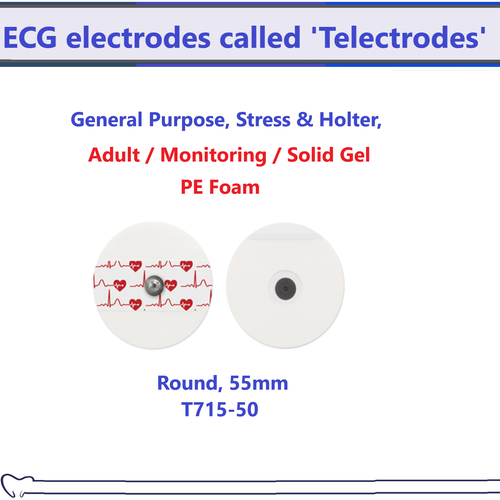 BIO PROTECH TELECTRODE ECG ELECTRODES PE Foam, Adult, Round, 55mm, 1000/Bx, T715 | eBay