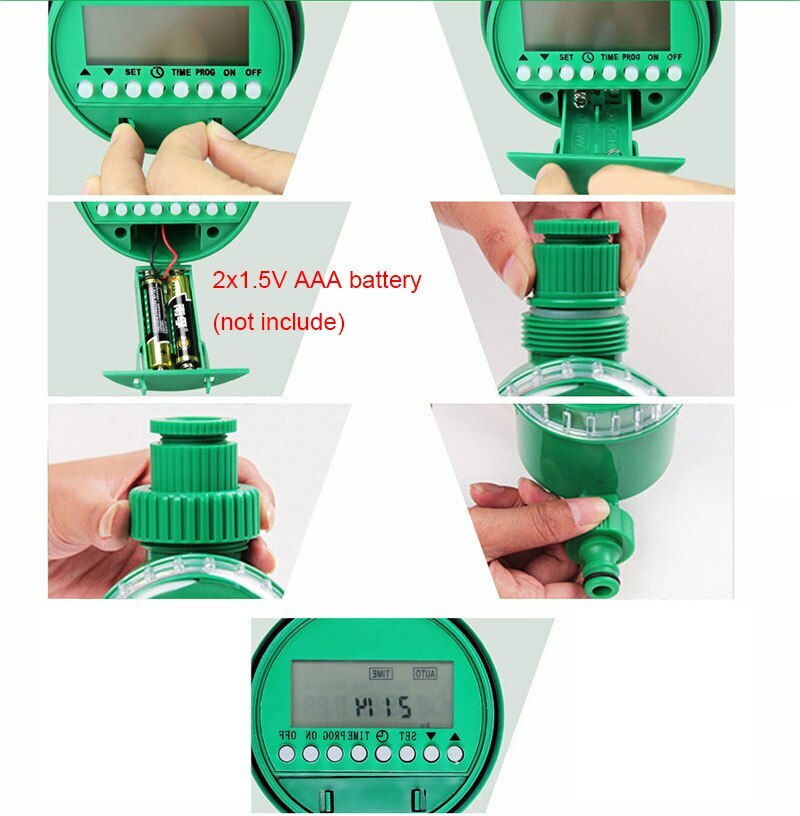 5M-50M Micro Drip Irrigation System Plant Self Automatic Watering Timer ...