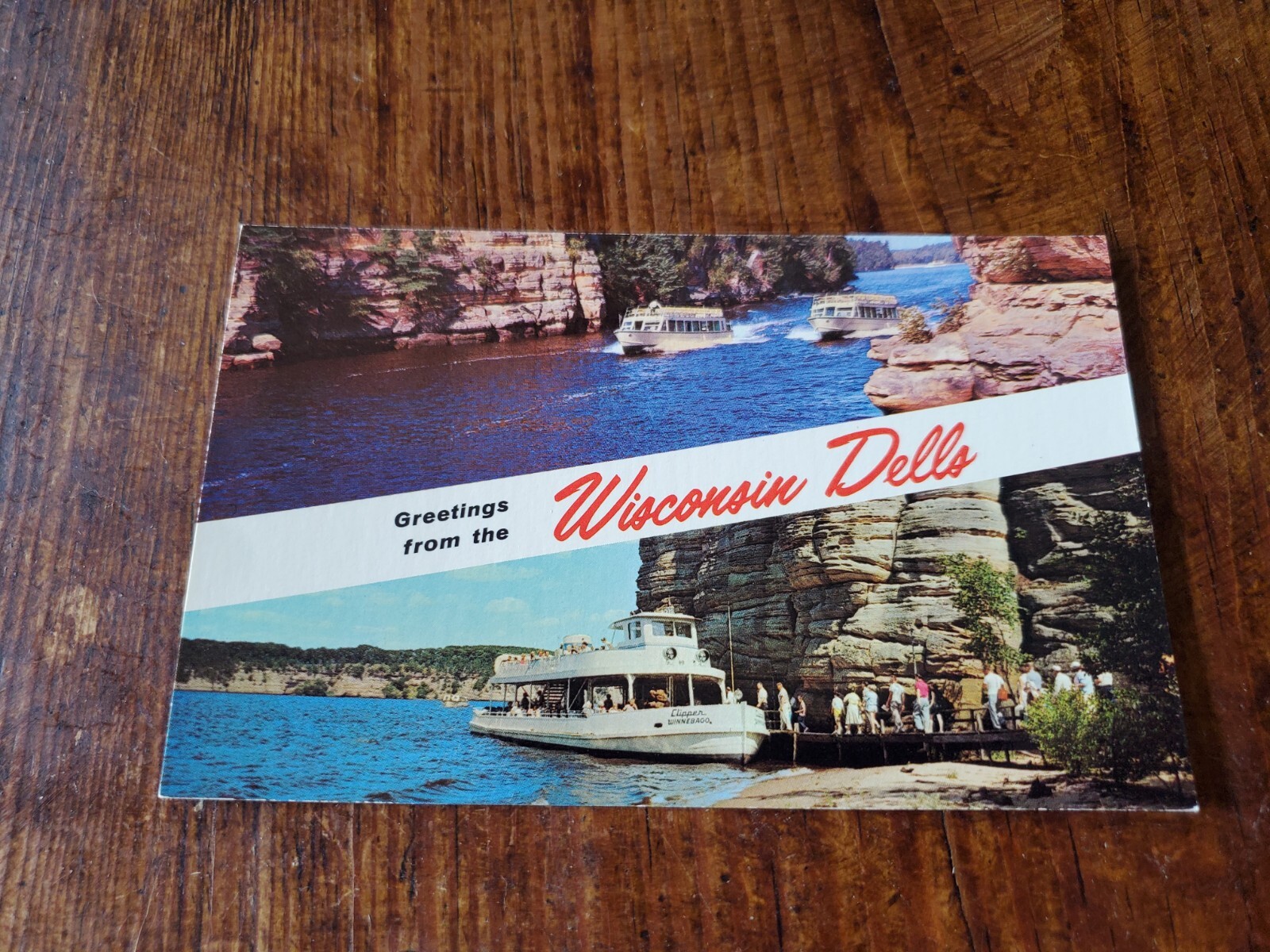 Vintage Color Tourism Postcard Greetings Wisconsin Dells Bx2-1 | eBay