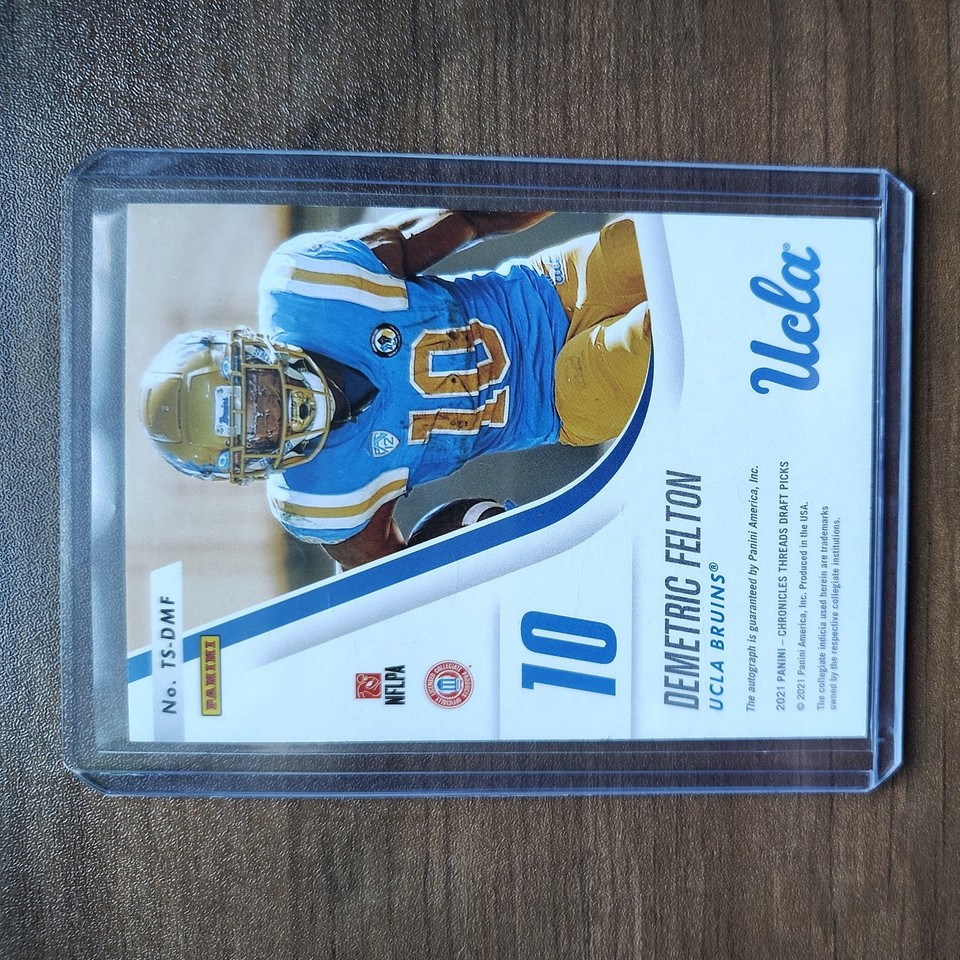 2021 Panini Chronicles Draft Picks Threads Demetric Felton Rookie ...