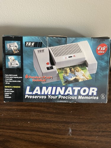 TDE Systems HL-406 4x6 Laminator Perfect for IDs, Badges, Works Tested ...