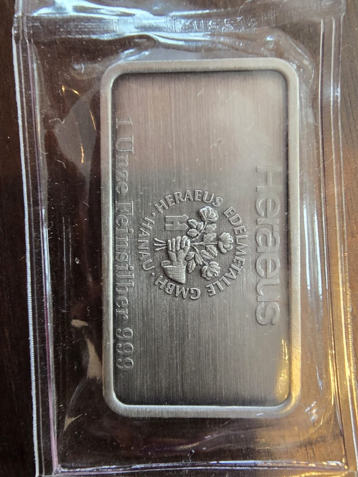 Heraeus Silberbarren 3 mal 1 Unze Silber 999 | eBay.de