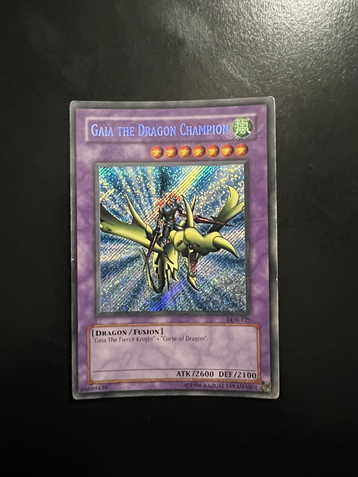 Yugioh Gaia The Dragon Champion LOB-125 Secret Rare | eBay