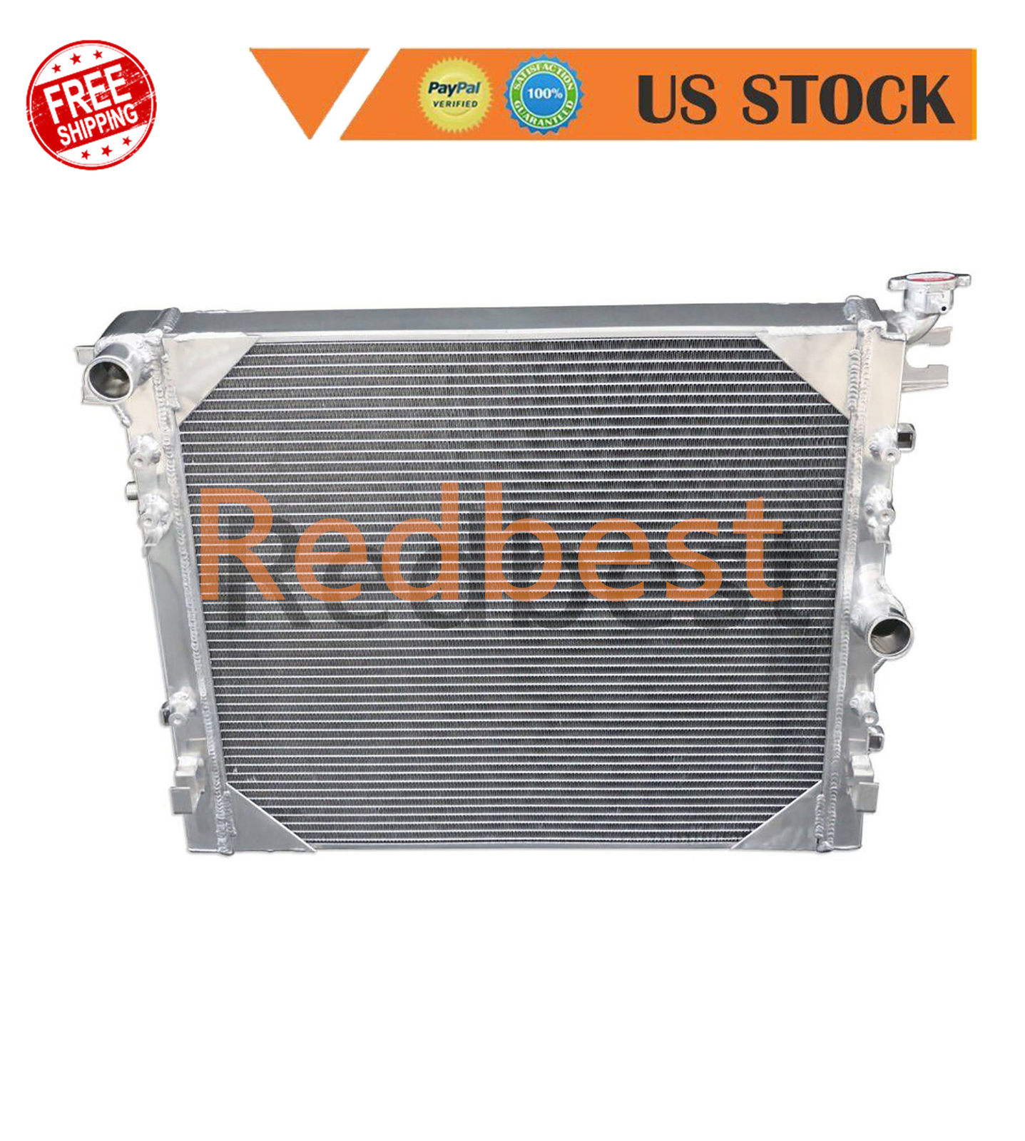 3 ROWS ALUMINUM RADIATOR FITS 2007-2018 2015 JEEP WRANGLER JK 3.6L 3.8L ...