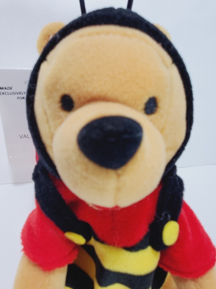 NEW Disney Winnie The Pooh VAL POOH BEAN BAG 8" LOVE BEE Plush Stuffed ...
