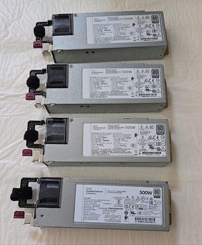 Lot of 4 HPE 865408-B21 500W FLEX SLOT PLATINUM POWER SUPPLY | eBay