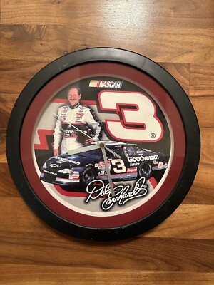 NASCAR Racing Dale Earnhardt #3 Goodwrench Service Plus Wall Clock 12 ...