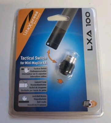 Tactical Switch LXA100 End Cap Switch for Mini Mag AA (LED) Black | eBay