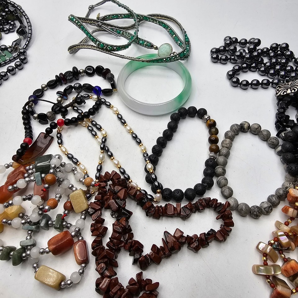 2.8lbs Wearable Stone Jewelry Mixed Lot | eBay