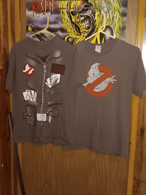 2 Vintage Ghostbusters Mens T Shirts Medium Logo Venkman Uniform Movie ...