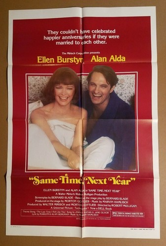 SAME TIME, NEXT YEAR 1978 Original 27x41 1-sheet Alan Alda Ellen Burstyn Style B | eBay