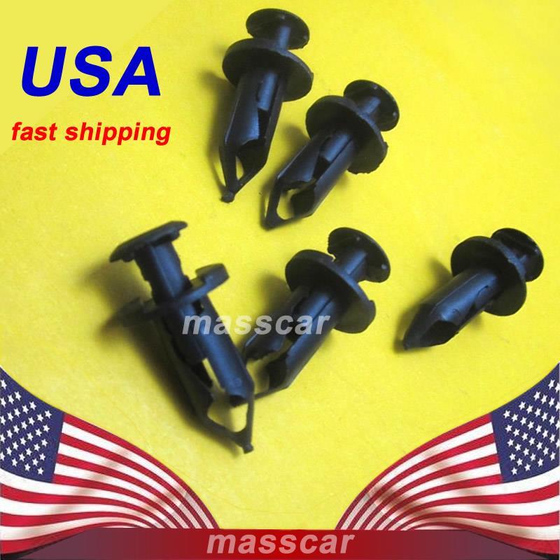 500PCS ATV Retainer Clips Push Pin Splash Guard Panels For Honda 90653 ...