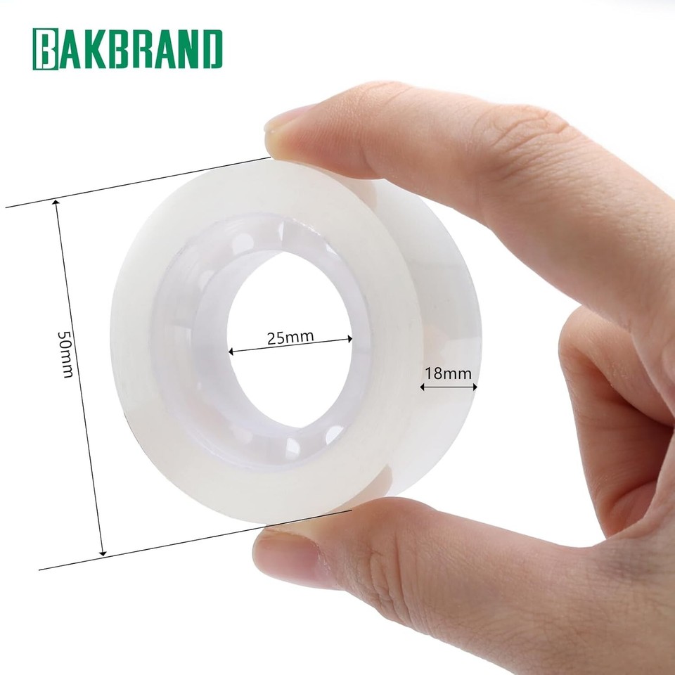 Clear Transparent Tape Rolls 3/4" x 1000" Dispenser Refill 12 Tape ...