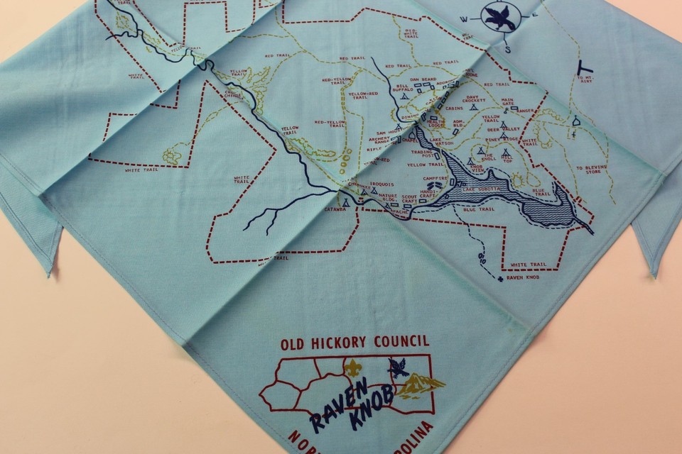 D1 BSA, Camp Raven Knob, Old Hickory North Carolina NC, 1960s Map ...