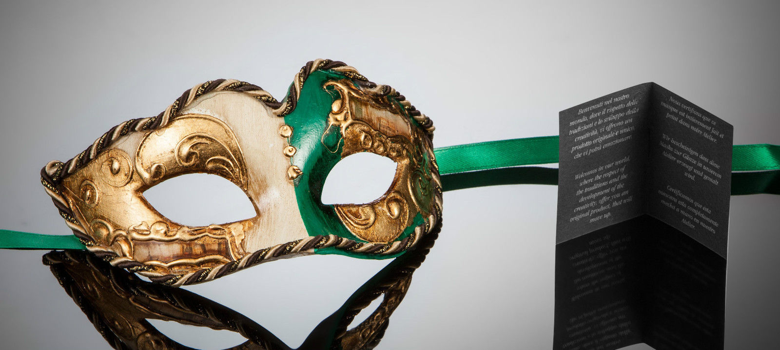 kleine original venezianische Maske für Karneval Maskenball Augenmaske ...