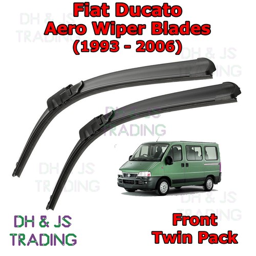 (93-06) Fiat Ducato Aero Wiper Blades / Front Windscreen Flat Blade ...