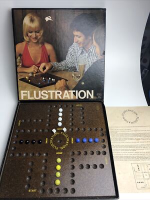 Vintage Flustration 1974 Reiss Wood Board Game Style 271-700 100% ...
