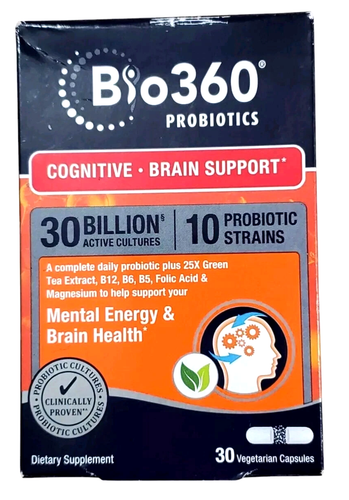Bio 360 Probiotics Cognitive Brain Support & Mental Energy Exp. 12/2025 ...