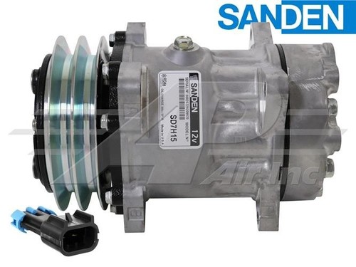 New Compressor for OE Sanden SD7H15 - 132mm 2 Groove HD Clutch 12V OE ...