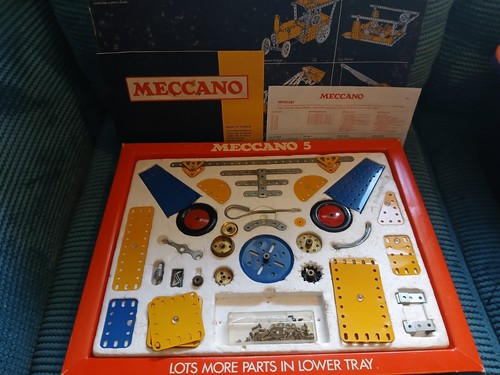 Vintage Meccano Set 5 In Original Box With Manual | eBay