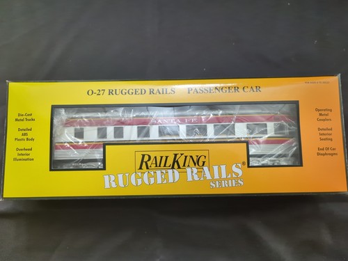 MTH RAIL KING Santa Fe 0-27 Streamlined Observation Car 30-4142c | eBay