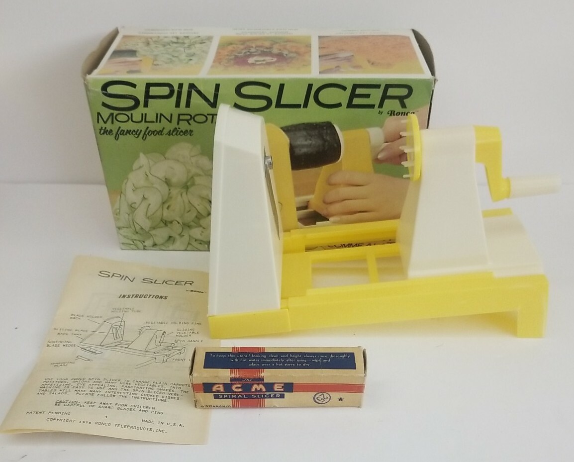 Vintage - Spin Slicer by Ronco (1976) Moulin Rotatif The Fancy Food ...