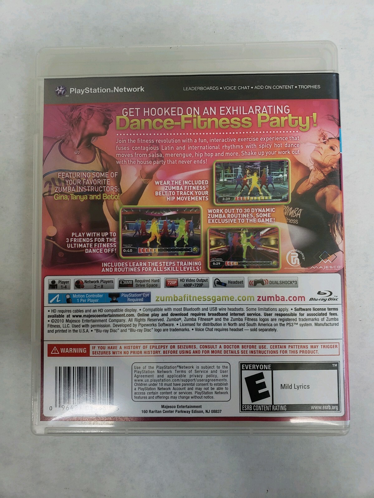 PS3 Game - Zumba Fitness - PlayStation 3 - Join The Party - Majesco ...