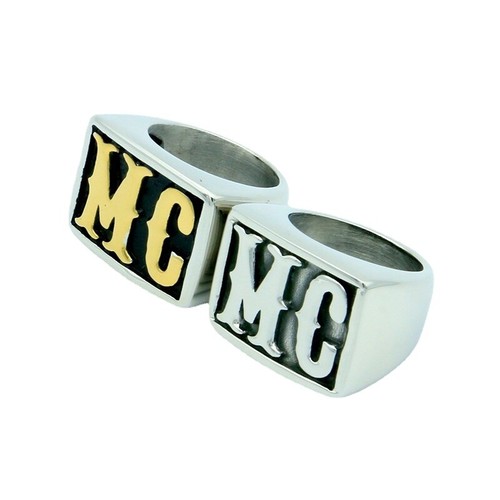 Mens Stainless Steel Motorcycle Club MC Biker Ring for Men Size 7-13 | eBay