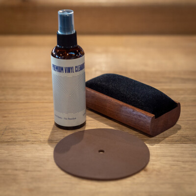 Premium VINYL LP Record Cleaning Kit BRUSH Cleaning Fluid Label ...