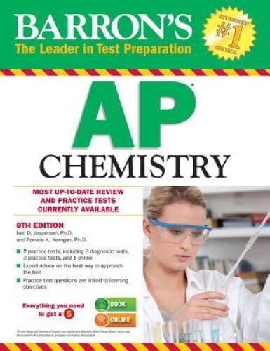 Barron's AP Chemistry, 8th Edition - Paperback - ACCEPTABLE ...
