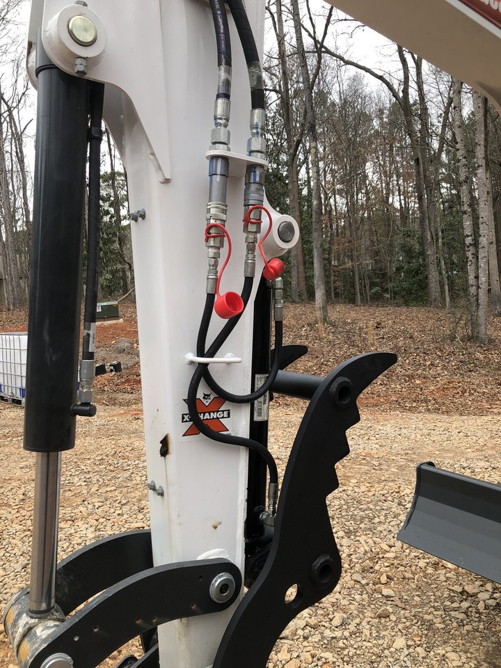 HD 1" BOBCAT E42 E45 E50 HYDRAULIC MINI EXCAVATOR PIN ON GRAPPLE CLAMP ...