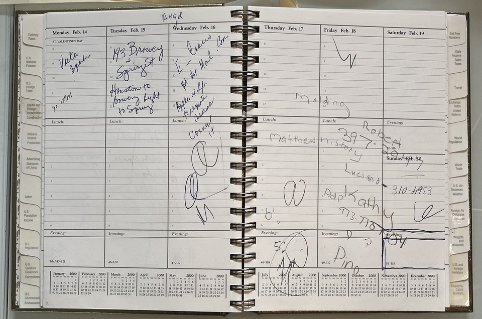 Michael Jackson Owned Personal Date Book Calendar from 2000 all HIS ...
