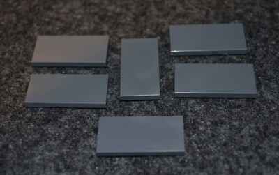 (6) 2x4 Dark Gray Smooth Finishing Tile Bricks ~ Lego ~ NEW ~ Castle | eBay