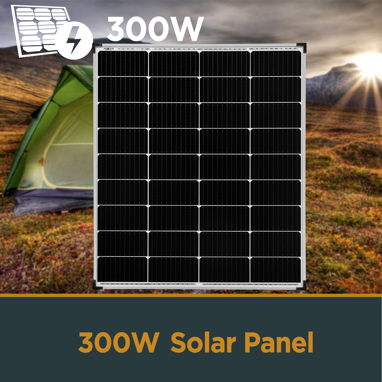 300W Solar Panel 12V Mono 300Watt Generator Caravan Camping Battery ...
