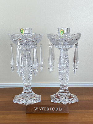 Waterford Crystal TARA Candelabra Tall Candlestick with Prisms 10 ...