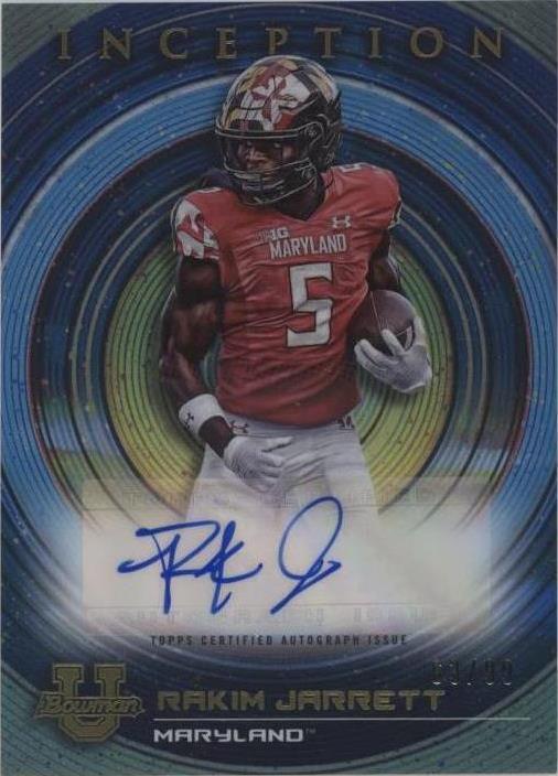 2022-23 Bowman Inception University - Autographs Rakim Jarrett #BIA-RJ ...