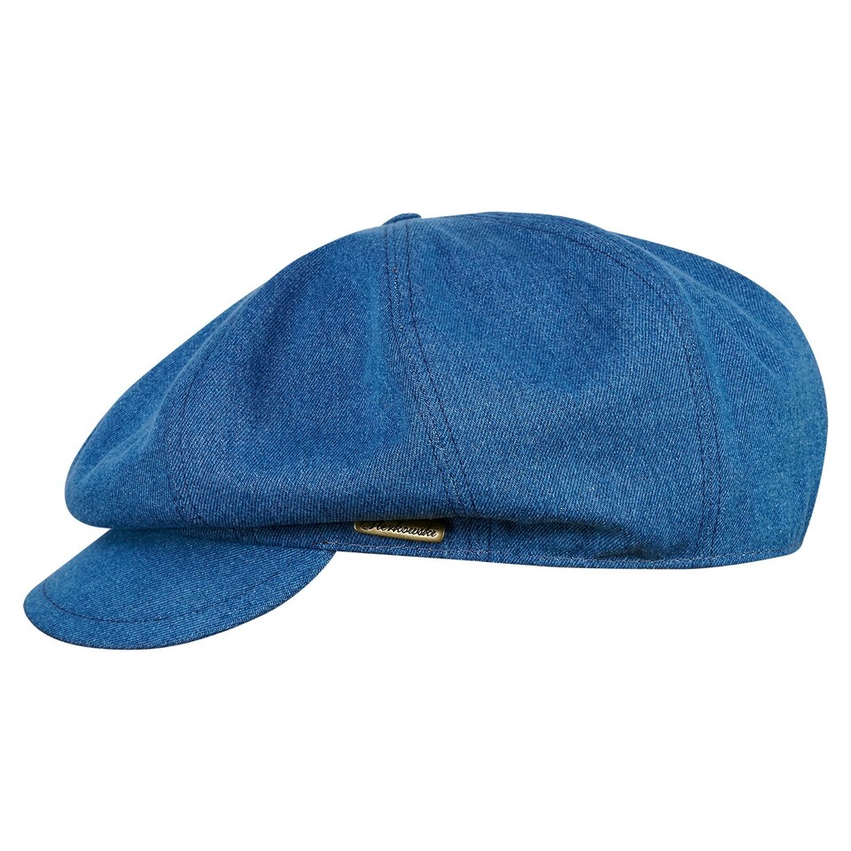 Sterkowski VIGO Denim Newsboy Classic Cap Summer Elegant Vintage Blue ...