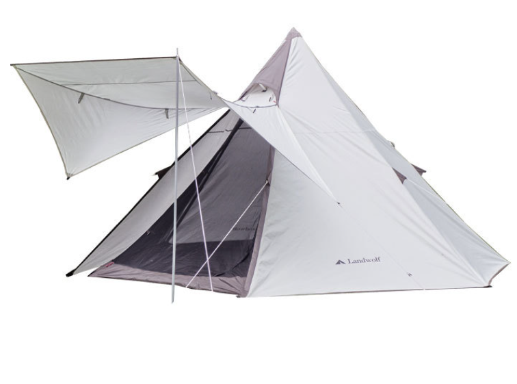 Silver Triangular Camping Tent - Lightweight, Waterproof & Spacious for ...