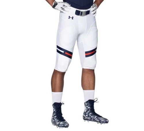 Mens Under Armour Spandex Tights Football Compression Pants White L | eBay