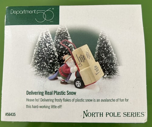 Department 56 “Delivering Real Plastic Snow” North Pole Series #56435 ...